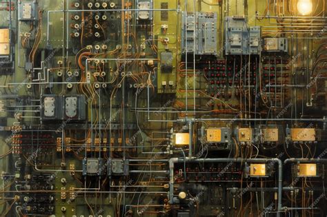 Premium Ai Image Ethereal Electrical Circuitry Ai Generative