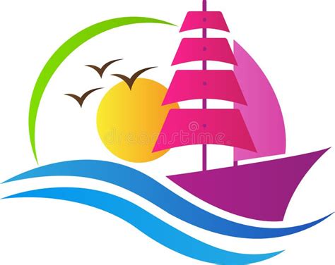 Logotipo Do Barco Ilustração Do Vetor Ilustração De Vela 22622861
