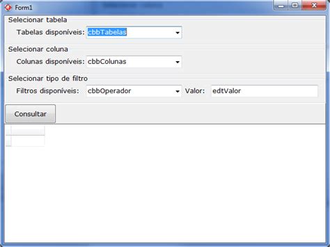 Criando uma tela de consulta genérica no Delphi DevMedia