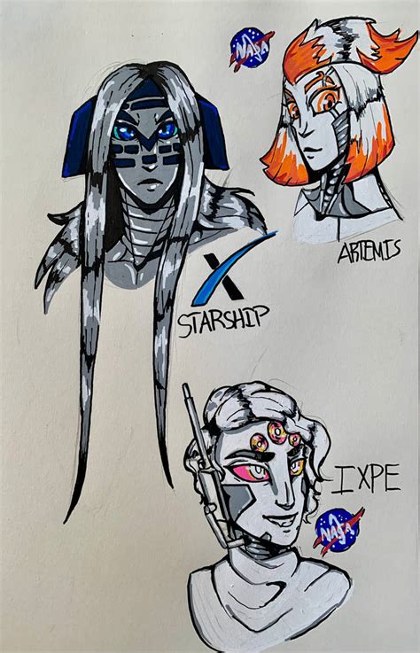 More Robot Spacecraft Portraits By Luvoirspaceart66 On Deviantart