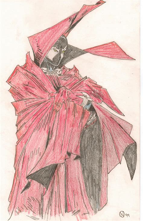 Spawn Wrapped In His Cape By Lususnaturae7 On Deviantart