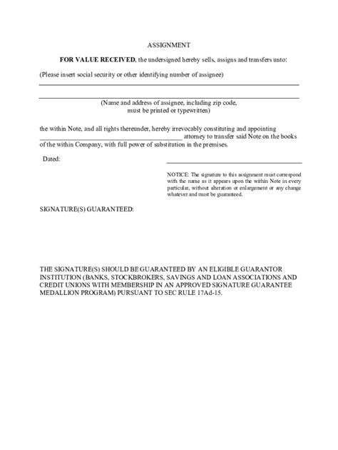 Fillable Online Stock Assignment Separate From Certificate Sample Clauses Fax Email Print