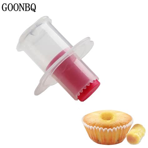Goonbq 1 Pc Cake Corer Plastic Cake Core Remover Cake Cupcake Plunger