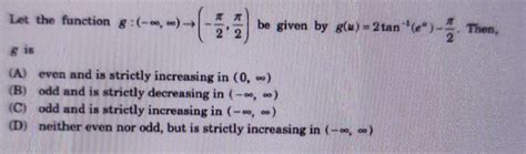 Solved Let the function g π π be given by Chegg com
