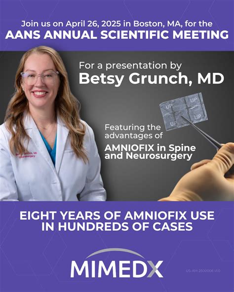 Mimedxpartner Amniofix Neurosurgery Aans Betsy Grunch Md