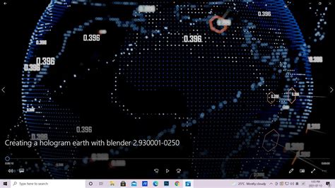 Blender 2 93 Chinese Tutorial Creating A Hologram Earth Animation 创建全息地球动画 顶级版）中文教程 Youtube
