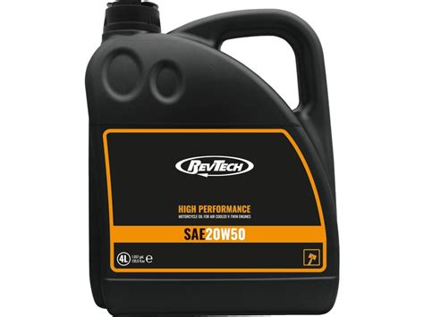 Revtech High Performance Engine Oil Sae 20w50 4 Liter For Sportster 86