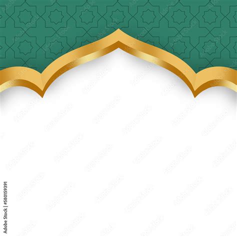 Green Islamic Border Islamic Design Islamic Frame Border Frame Eid