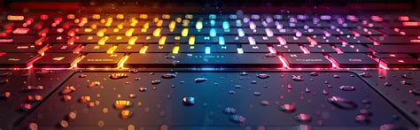 Premium Photo Vibrant Image Of Gaming Laptop Keyboard Backlight Rainbow Rgb Colors