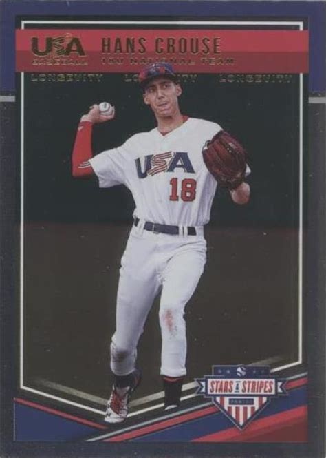 2018 Panini Usa Baseball Stars And Stripes Longevity Hans Crouse 90