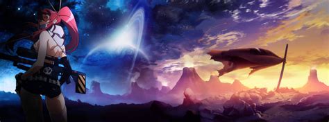 1920x1200 Littner Yoko Redhead Tengen Toppa Gurren Lagann Anime