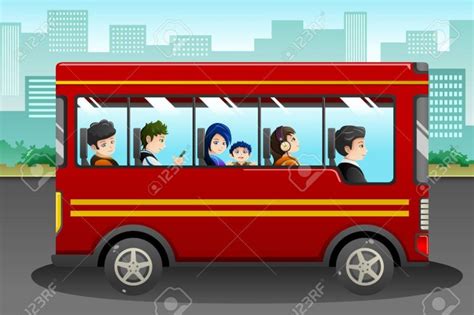 Люди в автобусе рисунок фото и картинки Abrakadabra Fun