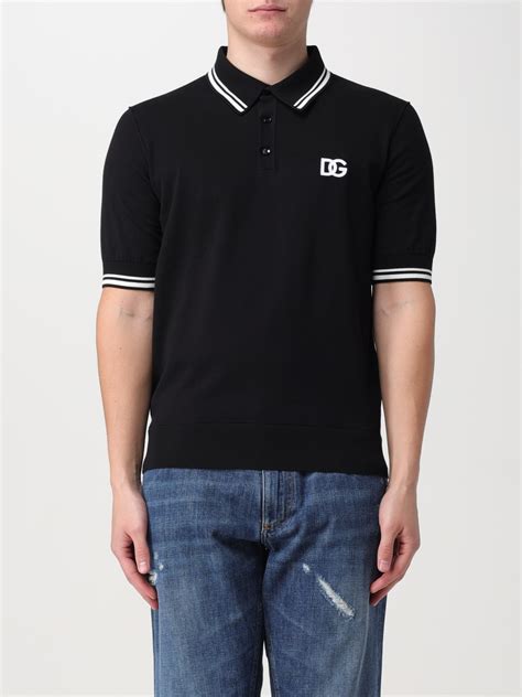 Dolce And Gabbana Outlet Polo Shirt Men Black Dolce And Gabbana Polo