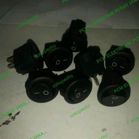 Jual Saklar Rocker Switch Bulat Mini Kecil P Pin Kaki Pin Kaki Hitam Jakarta Barat PCM
