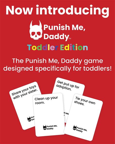 Punish Me Daddy Card Game Rules Printable Cards