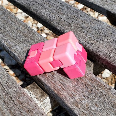 Fidget Infinity Cube Love Pink Edition Etsy