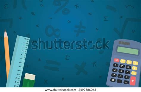Math Design Layout Mathematics Layout Calcutator Stock Vector Royalty