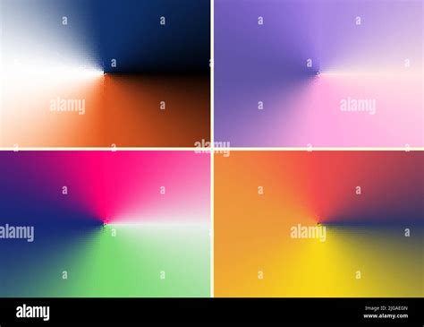 Set Of Conical Gradient Radial Glossy Background Vector Illustration Stock Vector Image And Art