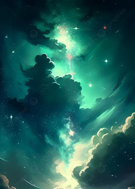 绿色银河桌布背景圖片，高清圖庫，桌布素材免費下載 Pngtree