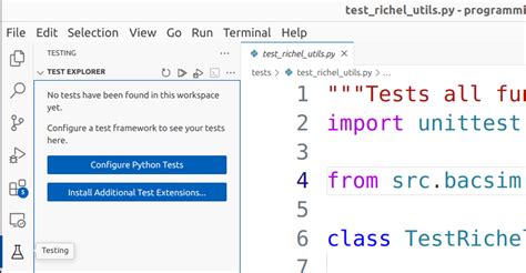 Using A Formal Testing Framework Programming Formalisms
