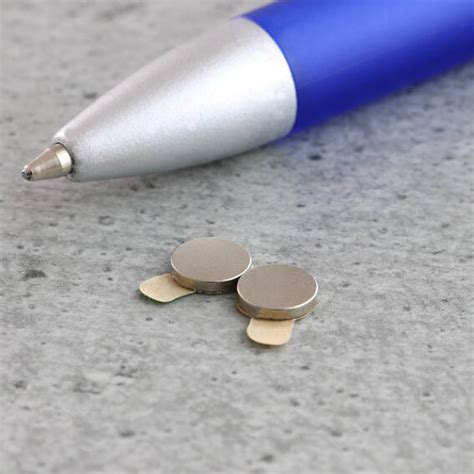 Scheibenmagnete Aus Neodym Selbstklebend 6 Mm X 1 Mm N45 SPRINTIS