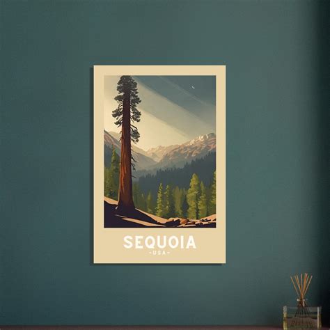 Sequoia Art Sequoia Poster Sequoia Canvas Sequoia Prints National Park Posters National