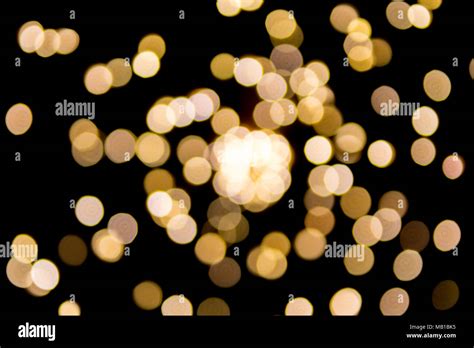 Abstract Blurred Lights With Black Background Stock Photo Alamy
