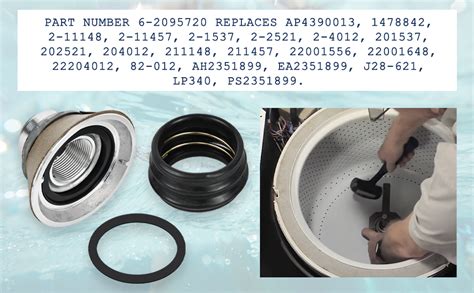 Washer Tub Stem And Seal Repair Kit 6 2095720 Compatible With