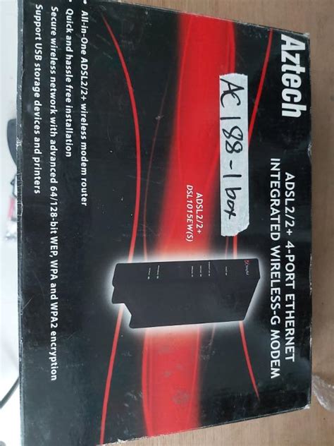 Ethernet Integrated Wireless G Modem Aztech Adsl2 2 4port P1800 Each Computers And Tech Parts