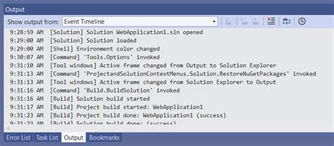 Event Timeline Visual Studio Marketplace