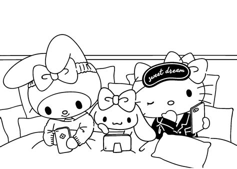 Kuromi Coloring Pages