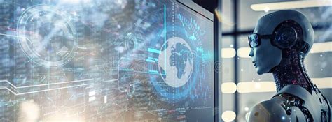 Artificial Intelligence Ai Analysis Big Data In Smart Office Concept