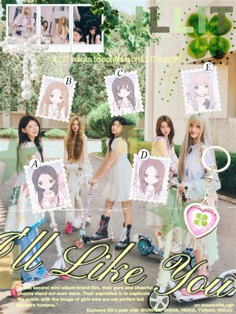 Illit Ot5 Ill Like You Edit Printable Wall Collage Groups Poster