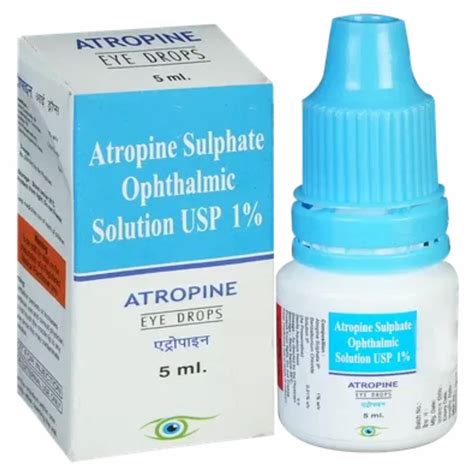 Atropine Sulphate Ophthalmic Solution Usp Packaging Type Bottle