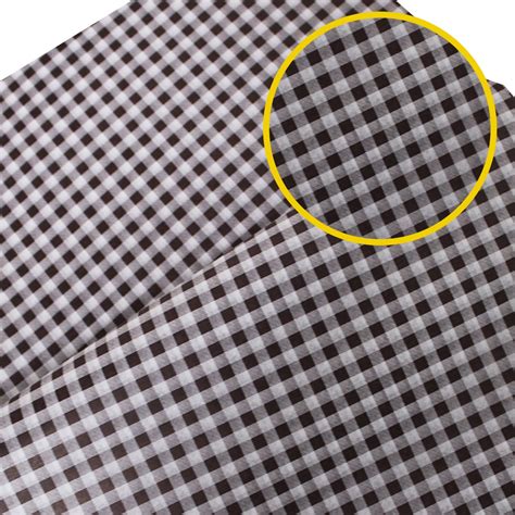 Papel De Seda Estampado X Pacote Xadrez Marrom E Branco Shopee Brasil