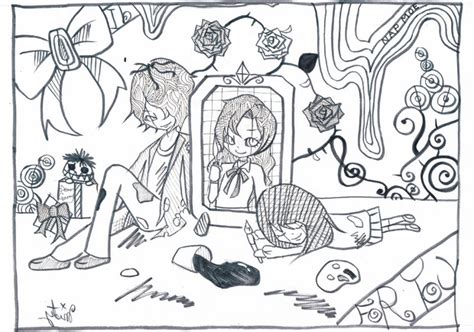 【切り絵原画】3人は一緒に。【ib】 南雲misty さんのイラスト ニコニコ静画 イラスト