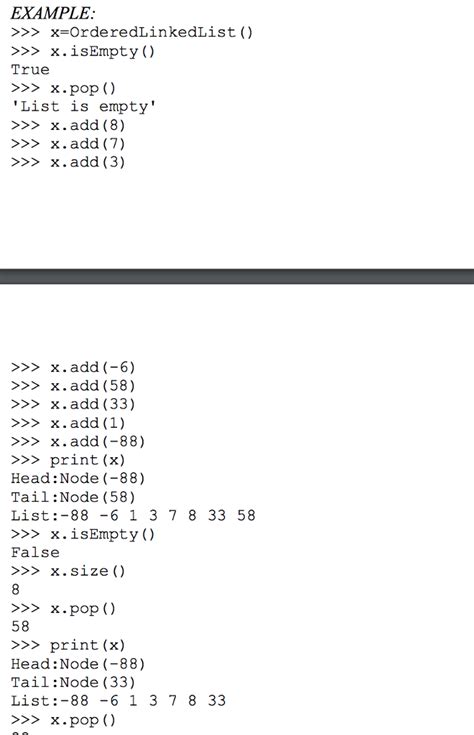 Solved In The Linked List Hands On We Worked On The Chegg