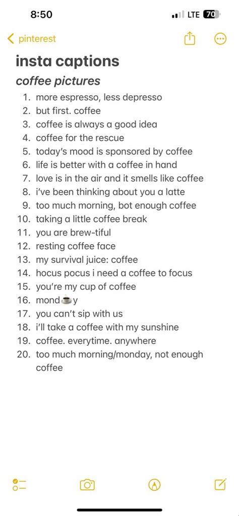 Coffee Captions Instagram