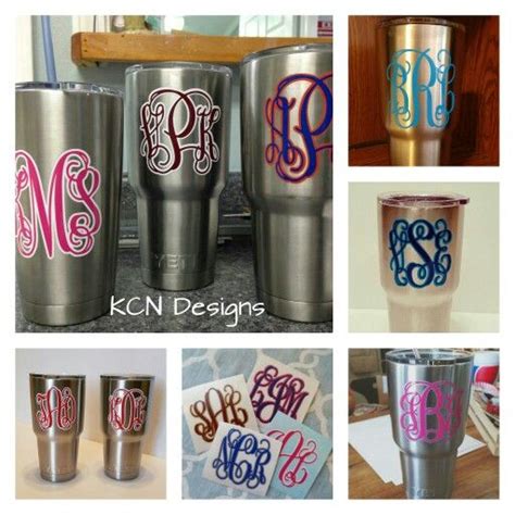 Yeti Monogram Decals Monogram Decal Yeti Silhouette Monogram