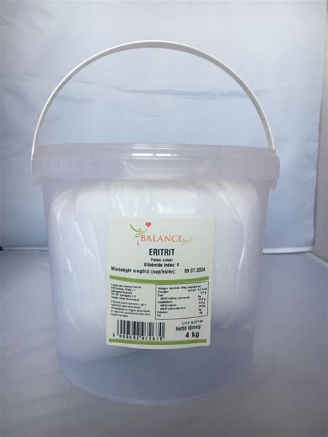 Eritrit Eritritol 4 Kg Reform és Egészséges élelmiszerek