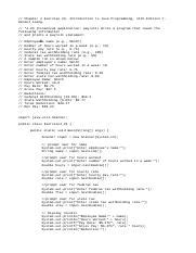 SDEV Exercise4 23 Txt Chapter 4 Exercise 23 Introduction To Java