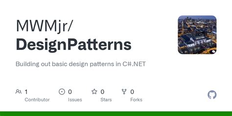 Github Mwmjr Designpatterns Building Out Basic Design Patterns In C Net