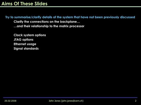 PPT Matrix Processor Backplane Design Details PowerPoint Presentation ID 4272160