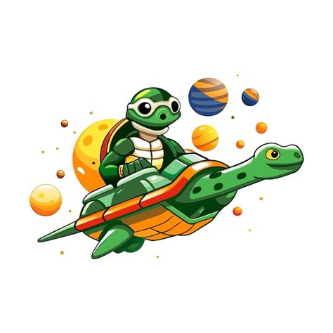 Premium Vector Turtle In Space