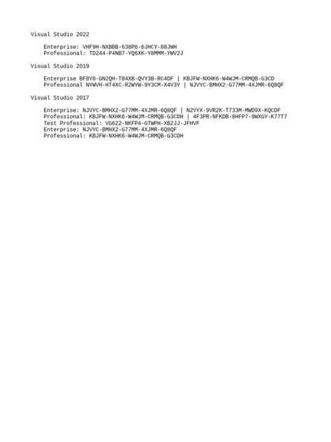 Product Key Pdf