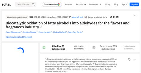 Biocatalytic Oxidation Of Fatty Alcohols Into Aldehydes For The Flavors
