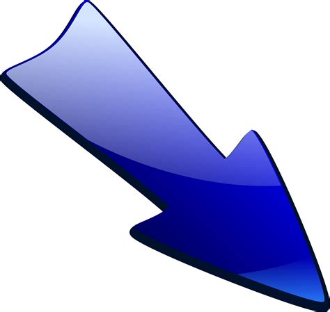 Blue PNG Arrows On Transparent Background For Free