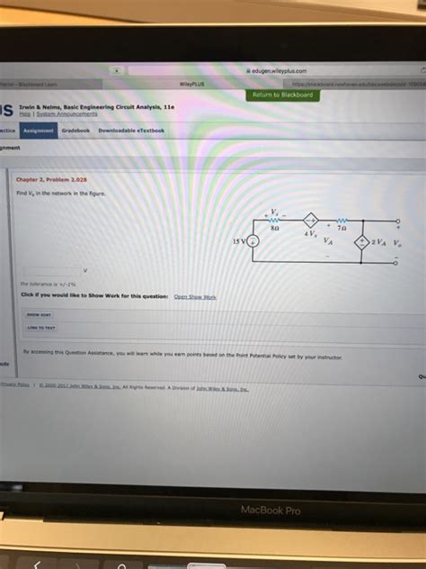 Solved Irwin And Nelms Basic Engineering Circuit Analysis