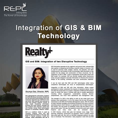 Gis And Bim Integration Of Two Disruptive Technologies