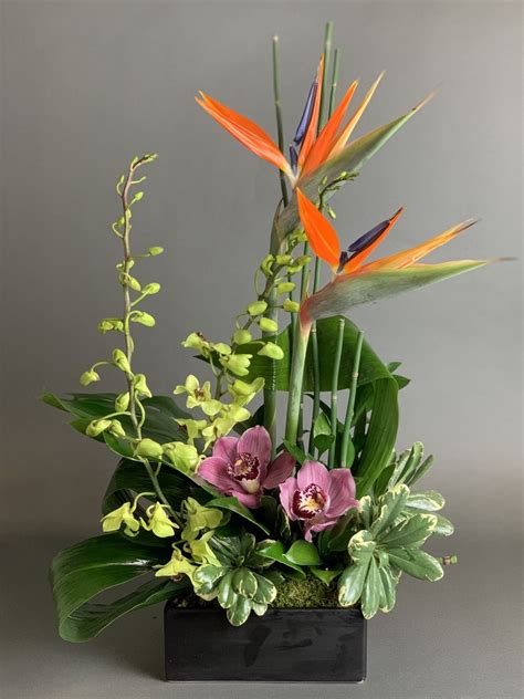 Exotic Grace Deluxe Tropical Floral Arrangements Tropical Flower